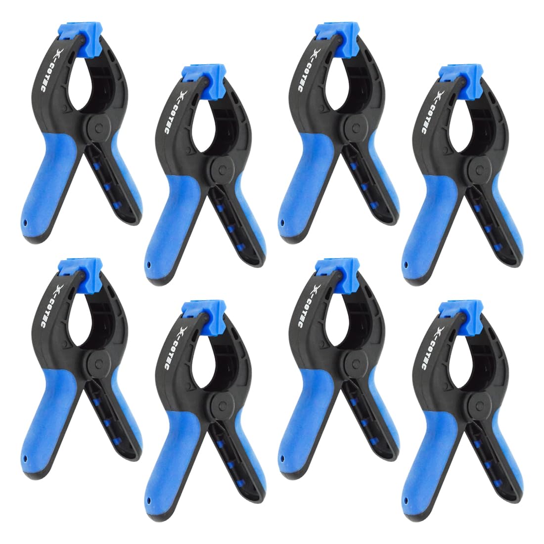 X-COTEC 4” Spring Clamp 8-Pack, Heavy Duty Spring Clips for Woodwork ...