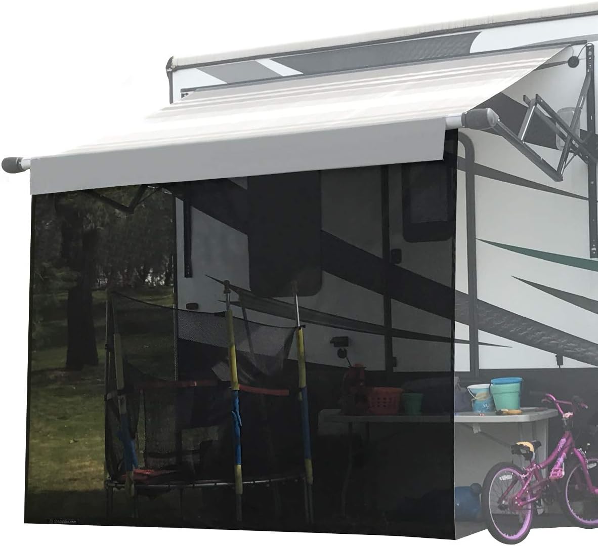 Amazon.com: Shadeidea RV Sun Shade Screen for RV Awning - 9' X 12' 5 ...