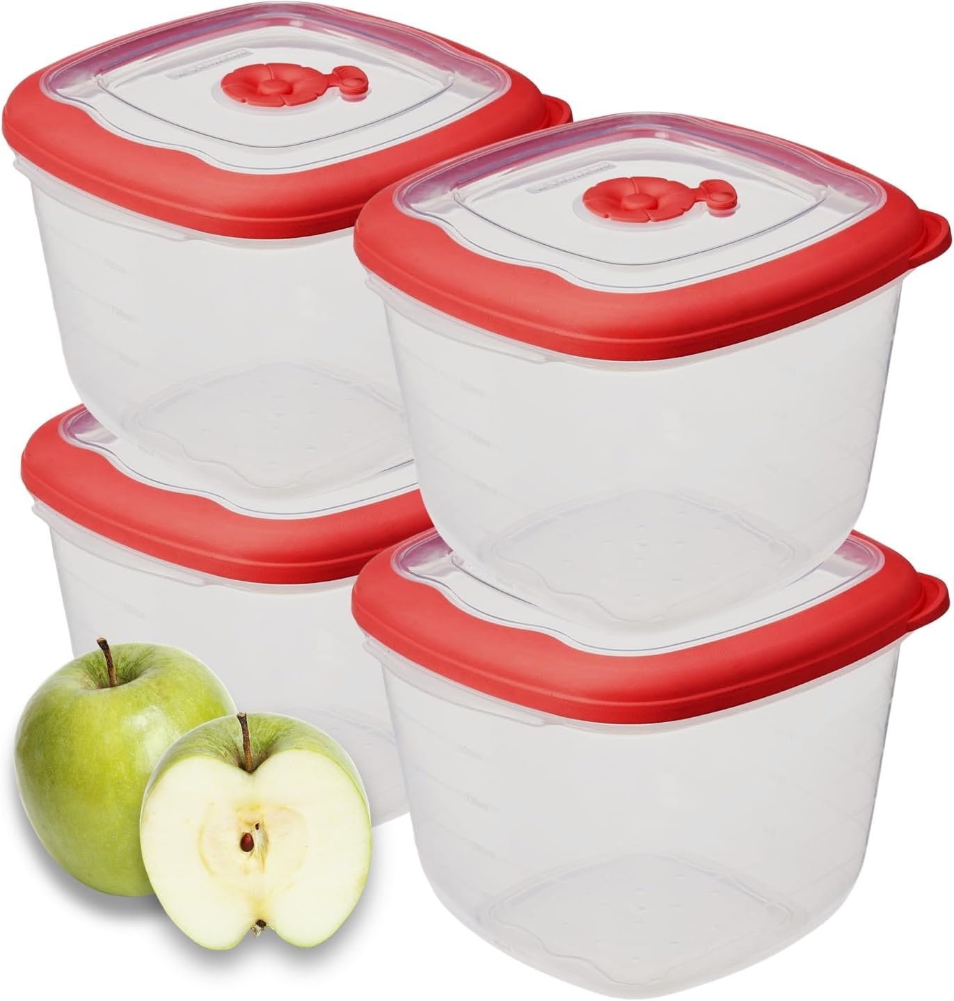Amazon.com: Tribello Plastic Freezer Food Storage Container with Lids ...