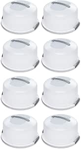 Amazon.com | Sterilite Portable Plastic Latching Cake Server Carrier ...