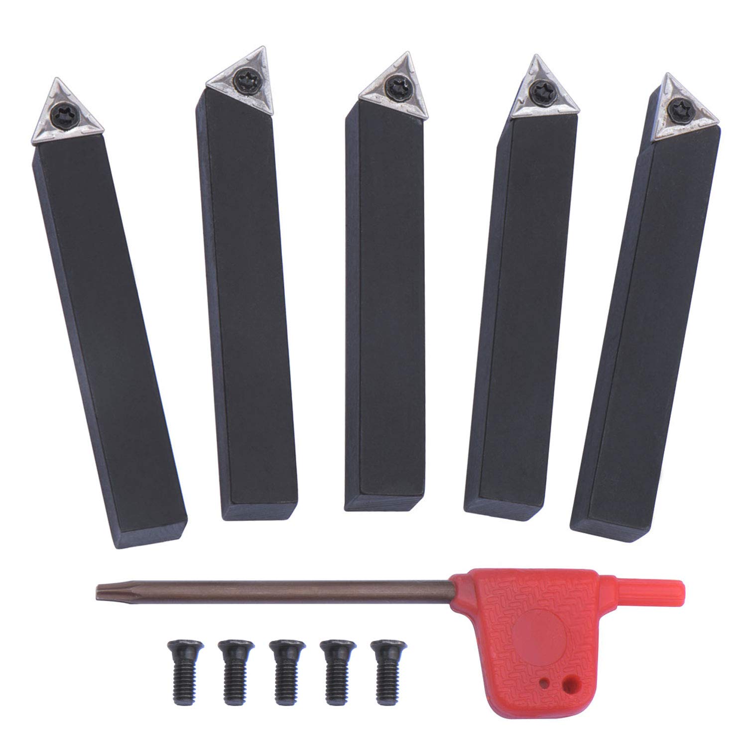 Snapklik.com : 3/8 Indexable Machine Turning Holder&5PCS Indexable ...