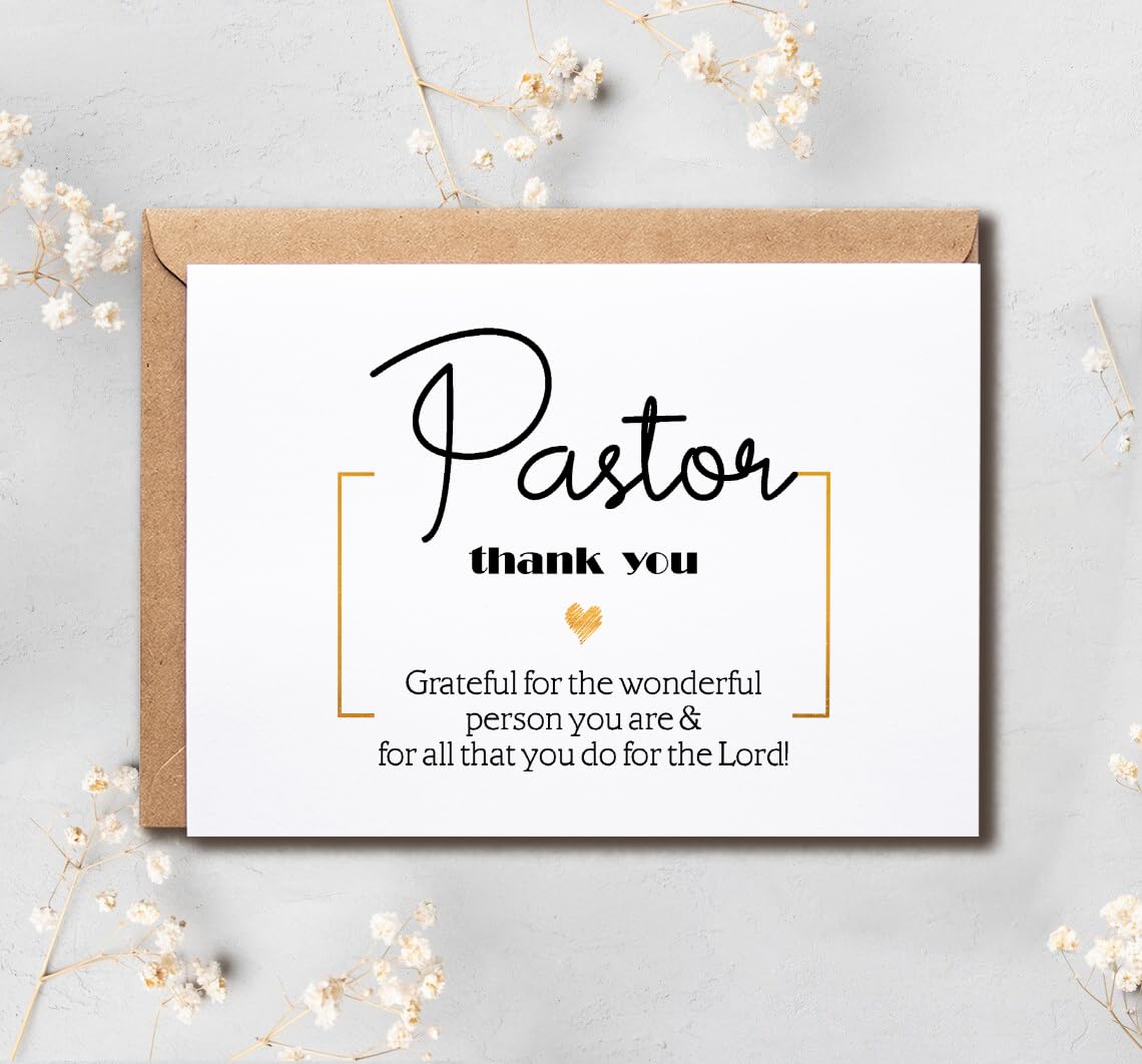 Thank You Pastor Card Pastors Appreciation Graphic – Church And