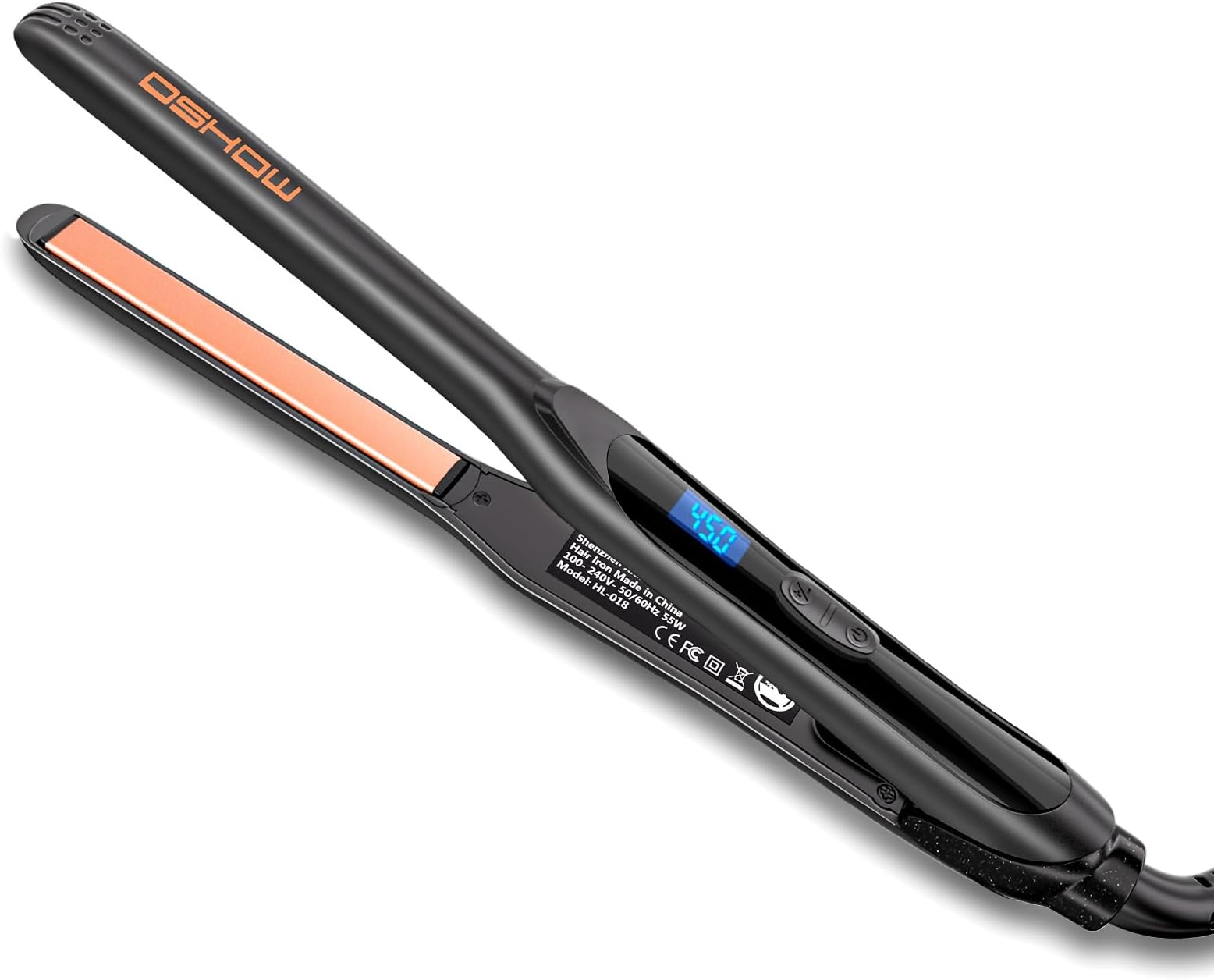 Amazon.com : Small Flat Iron for Pixie Haircut:1/2 Inch Nano Titanium ...