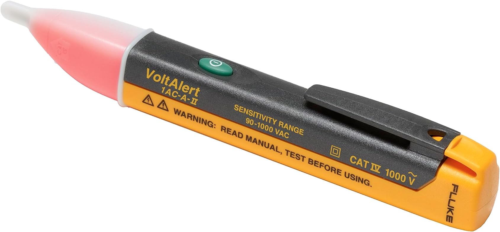 Fluke 1AC II VoltAlert Non-Contact Voltage Tester, Pocket-Sized, 90 ...