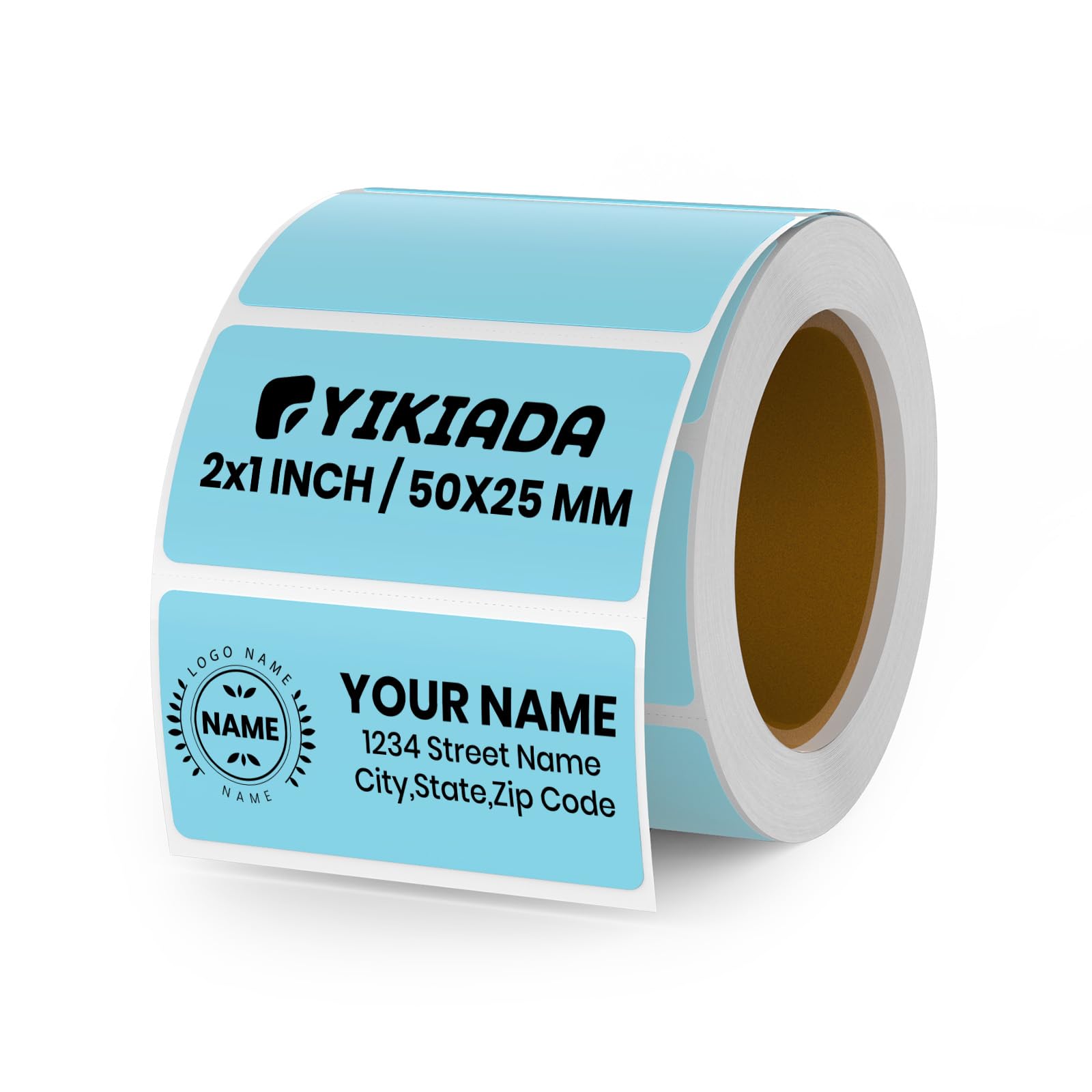 Snapklik.com : Blue Direct Thermal Labels Vinyl 1 2 Inch Self-Adhesive ...