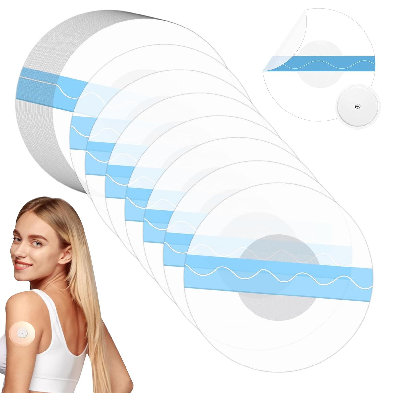 50 Pcs Libre 2 Sensor Covers, Waterproof Freestyle Libre 2 Sensor ...