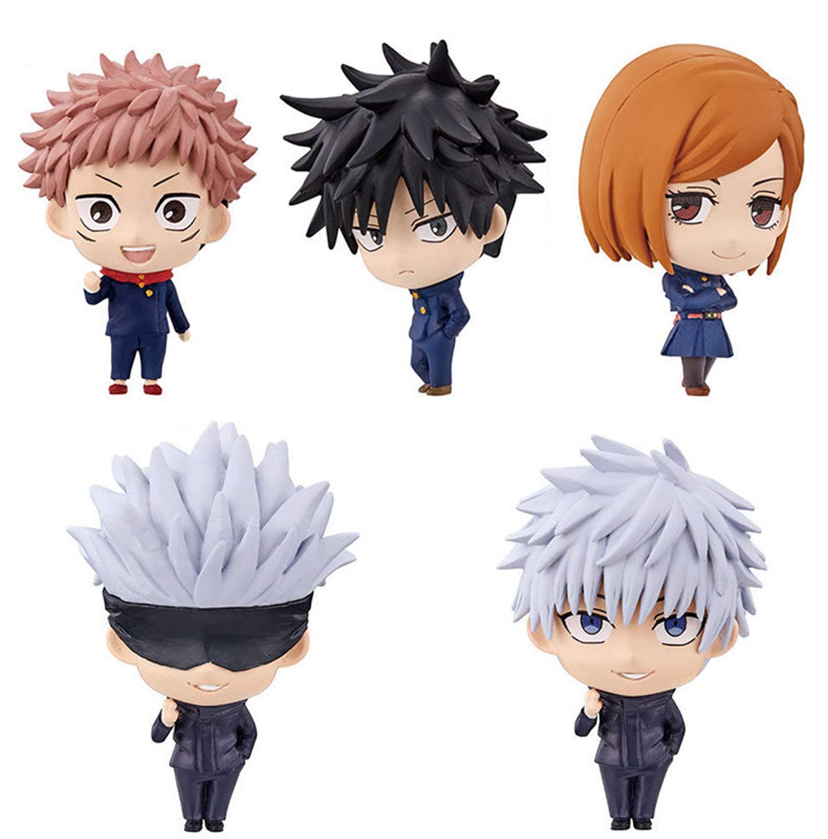 Buy 5PCS Jujutsu Kaisen Figure, Gojo Satoru Itadori Yuji Fushiguro ...