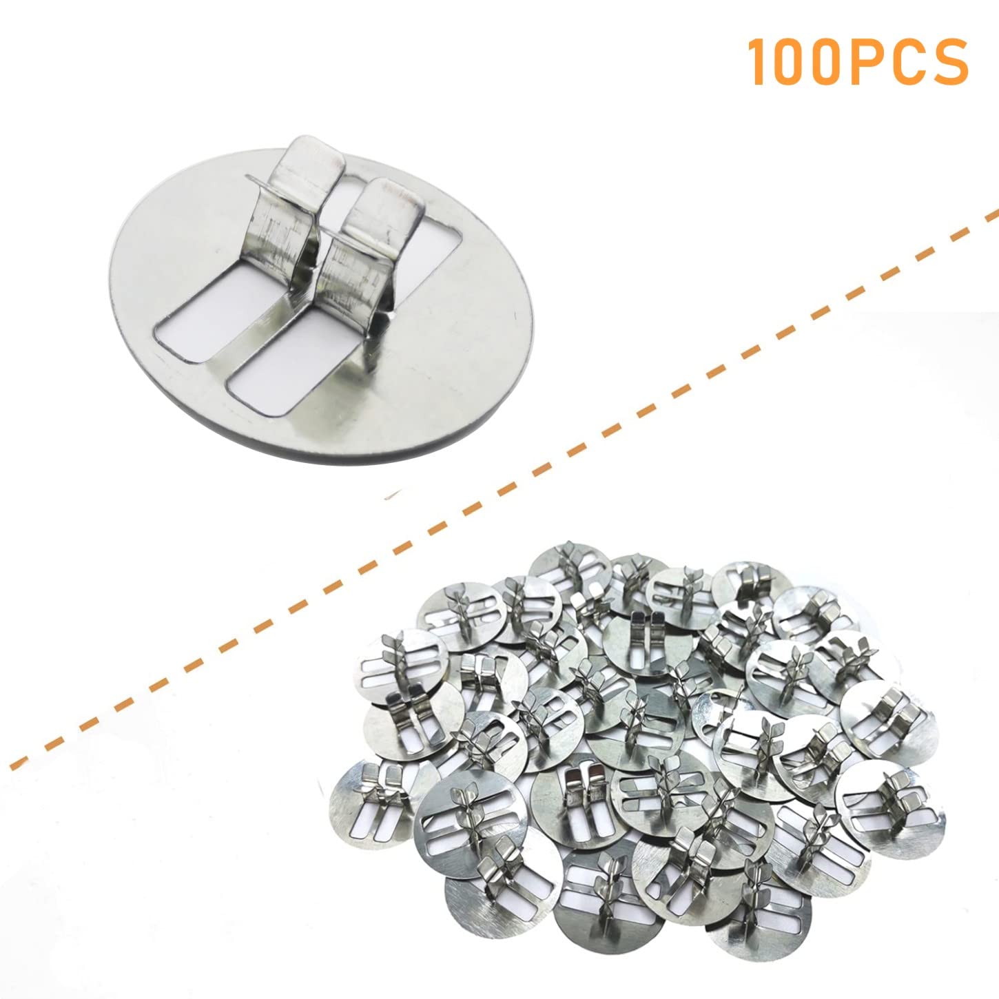 Snapklik.com : Visgaler 100 Pcs Upgrade Wooden Wick Clips To Avoid Wax ...