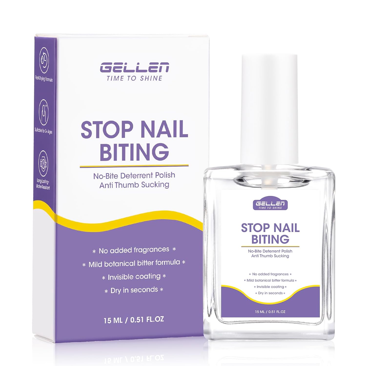 Amazon.com : Gellen Nail Biting Treatment for Kids & Adults - 15ml Safe ...