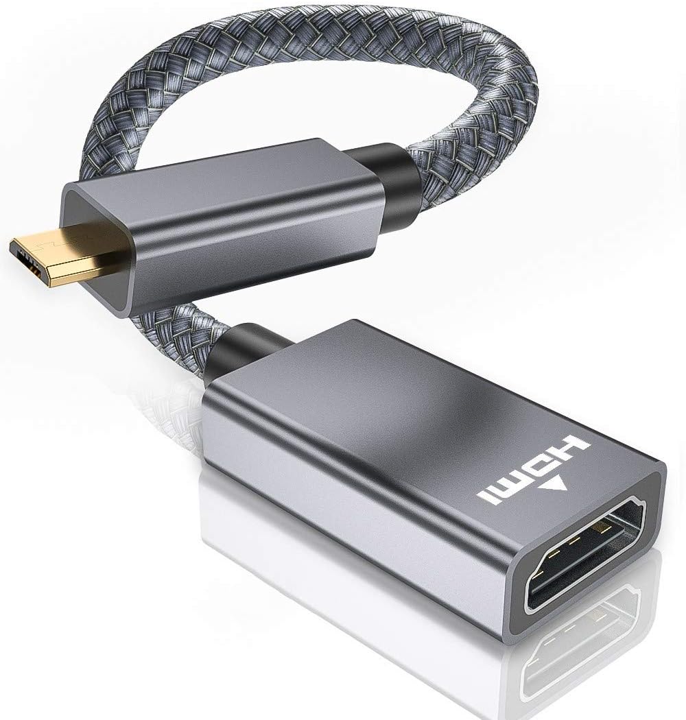 Amazon.com: AreMe 8K Mini HDMI to HDMI Adapter (2 Pack), Up and Down 90 ...