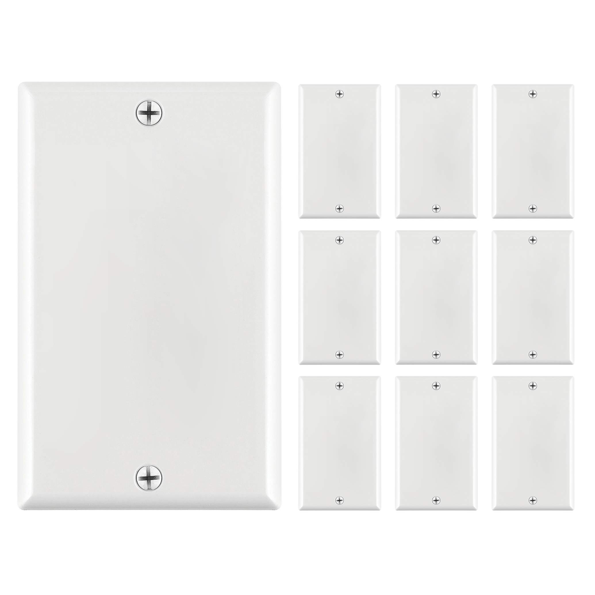 Amazon.com: Cmple - 1 Gang Blank Wall Plate, Standard Size ...