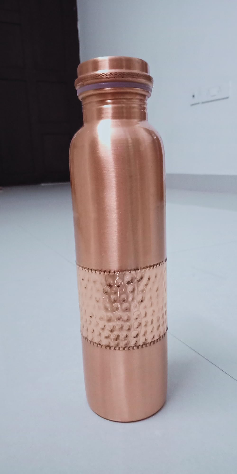 Golden Valley |Premium Pure Copper | Half Hammered Tamba Bottle ...