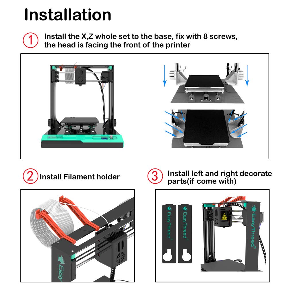 Review 3D Printer Fully Open Source with Removable Build Surface DIY ...