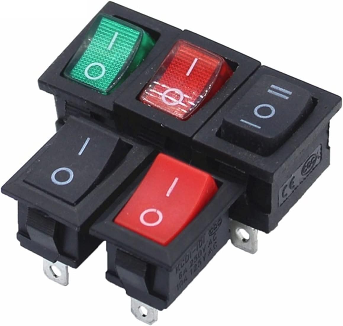 Amazon.com: VALOYI 1pcs KCD1 Rocker Switch Power Switch ON-Off 2 ...