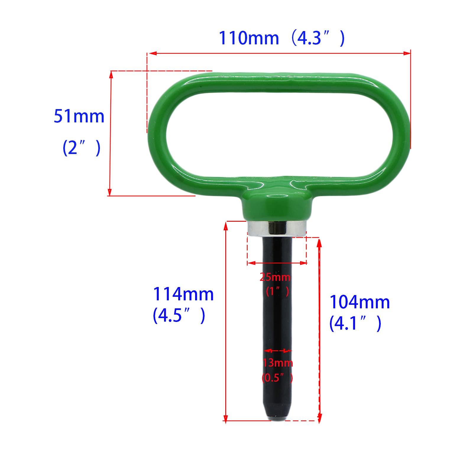 Snapklik.com : Magnetic Lawn Mower Trailer Hitch Pin, Heavy Duty Ultra ...
