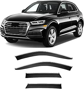 Amazon.com: Window Visors for Audi Q5 SWB MK2-80A 2018-2025,Tape-on ...