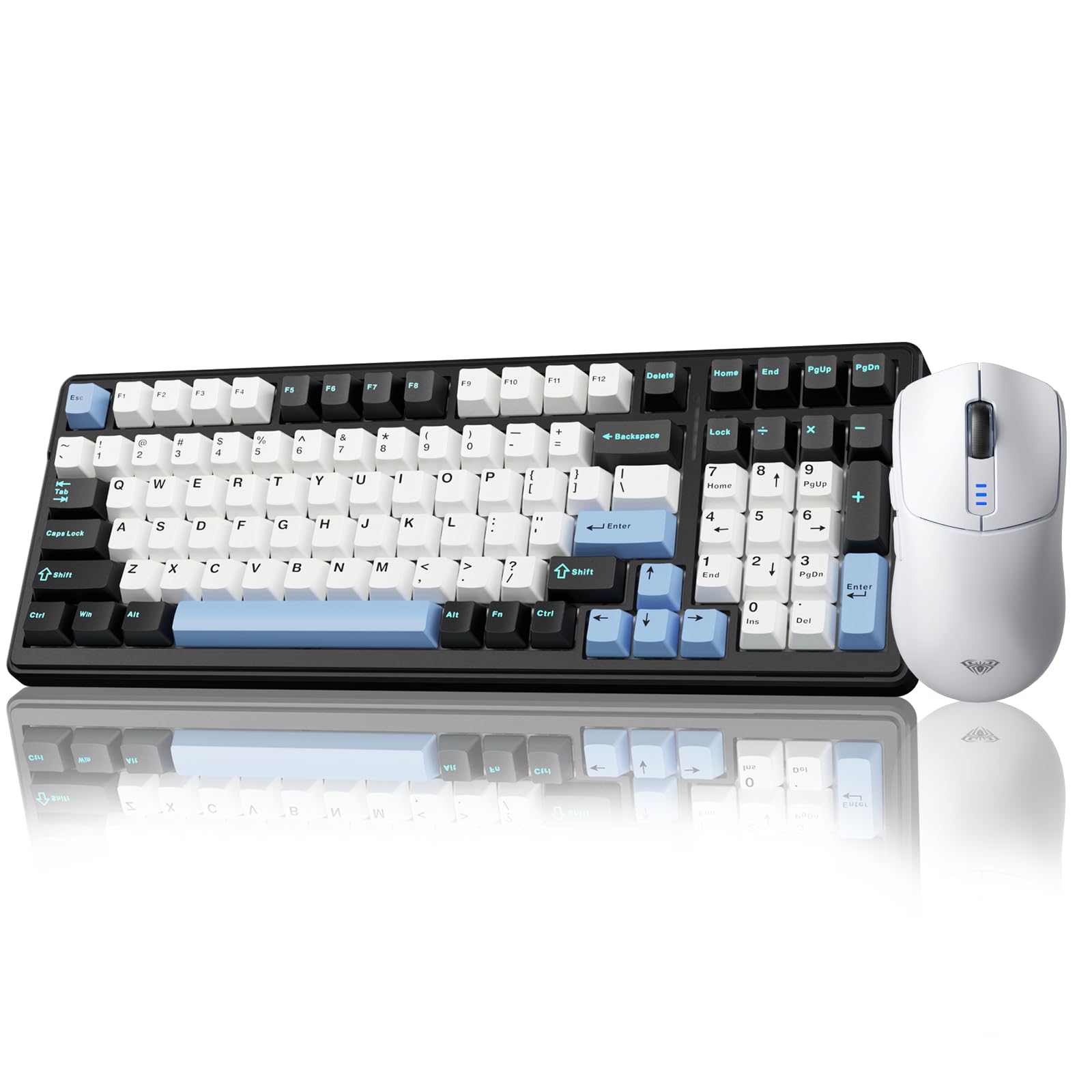 Amazon.com: AULA Wireless Keyboard and Mouse Combo, F99 Wireless ...