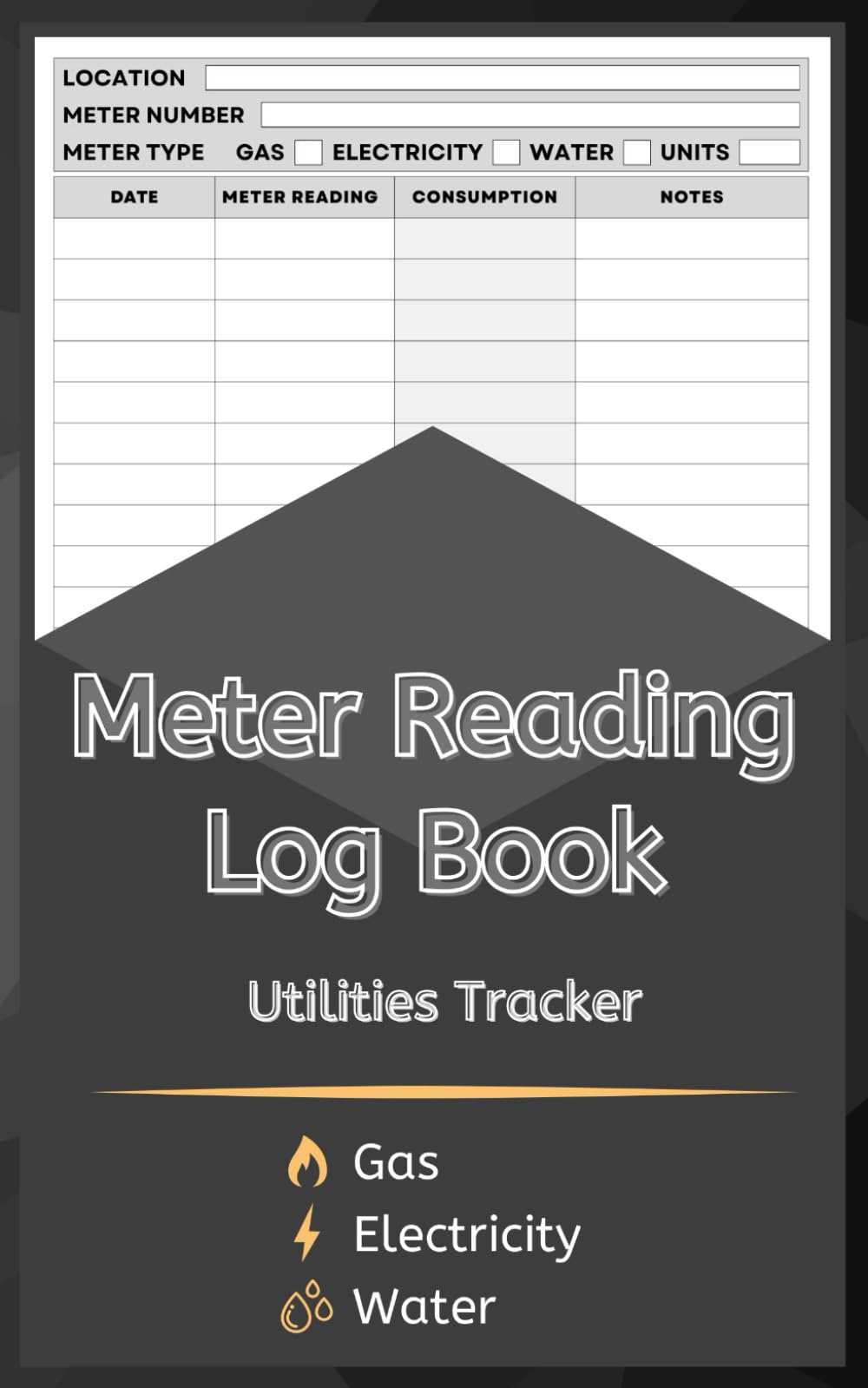 Meter Reading Log Book | Utilities Tracker | Energy Usage Tracker ...