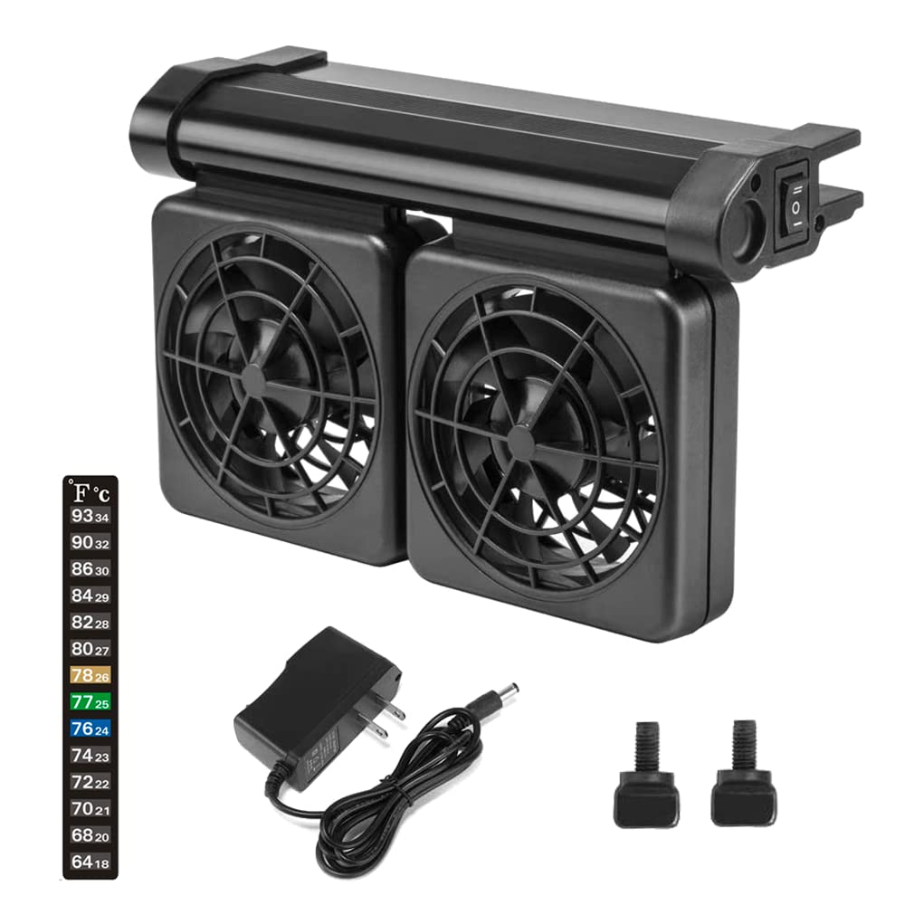 FOXCUP UPLY Aquarium Cooling Fan Fish Tank Fan Aquarium Chillers For ...
