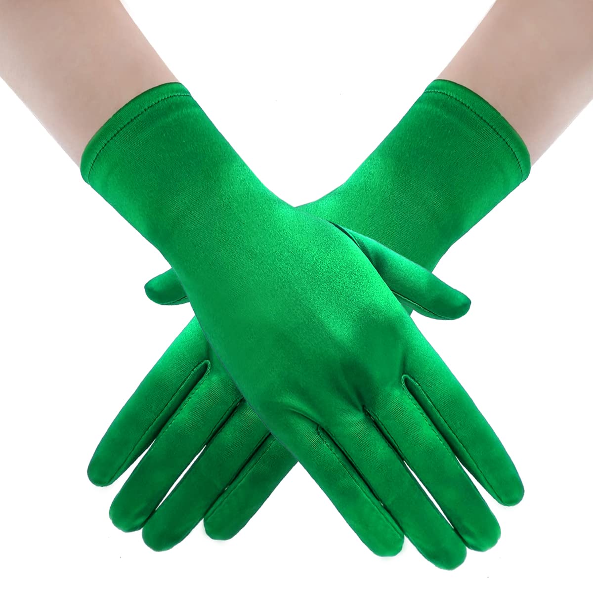 Snapklik.com : Gionforsy Satin Opera Gloves - Formal Tea Party Banquet ...