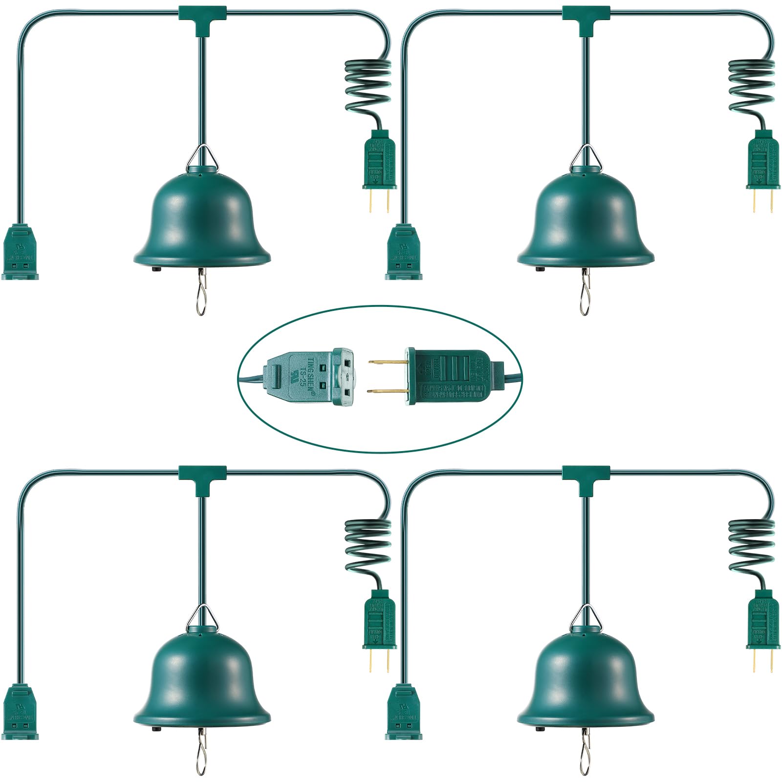 Amazon.com: Enhon 4 Pack Ornament Spinners for Christmas Tree Motor ...