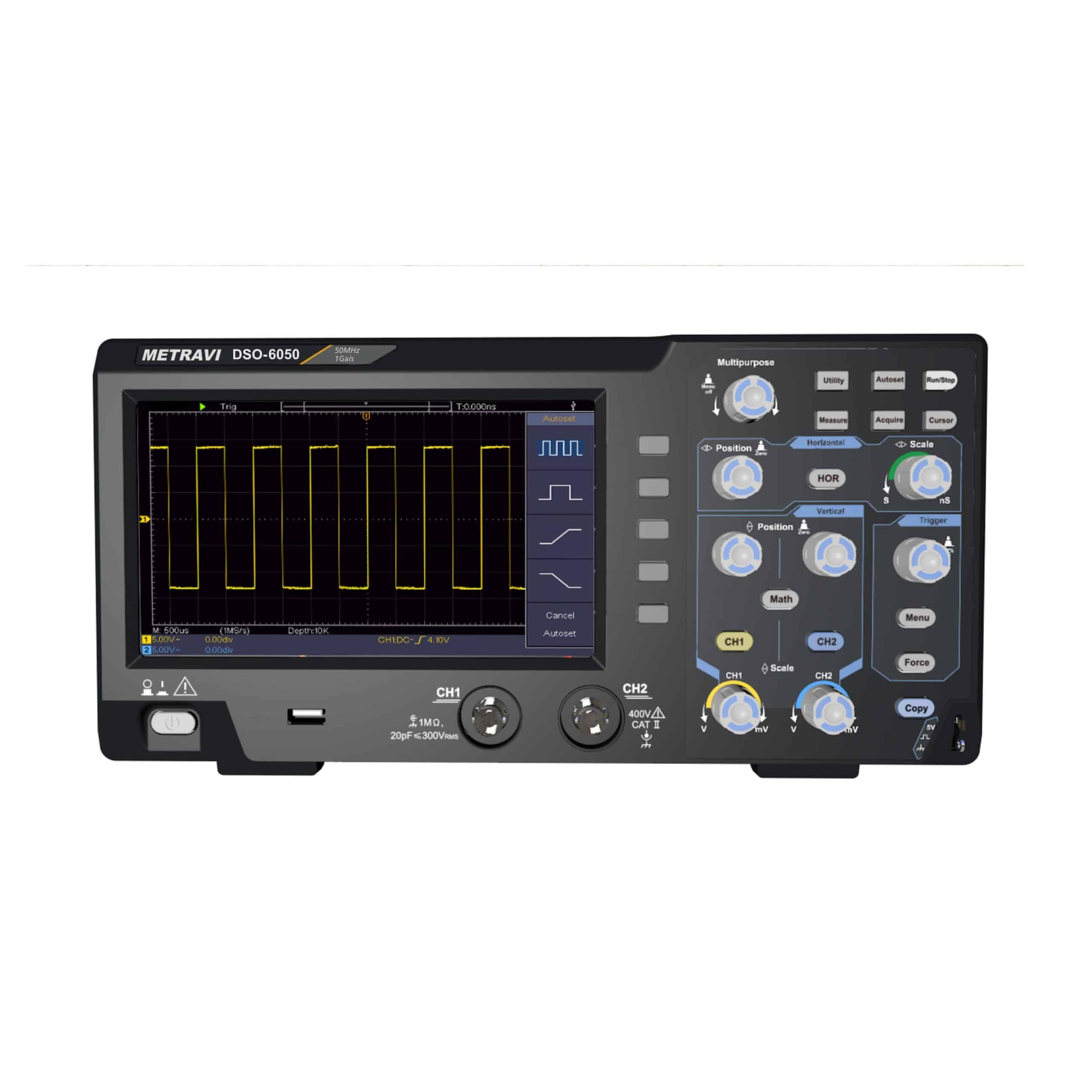 Metravi DSO-6050 Digital Storage Oscilloscope 50 MHz with colour ...