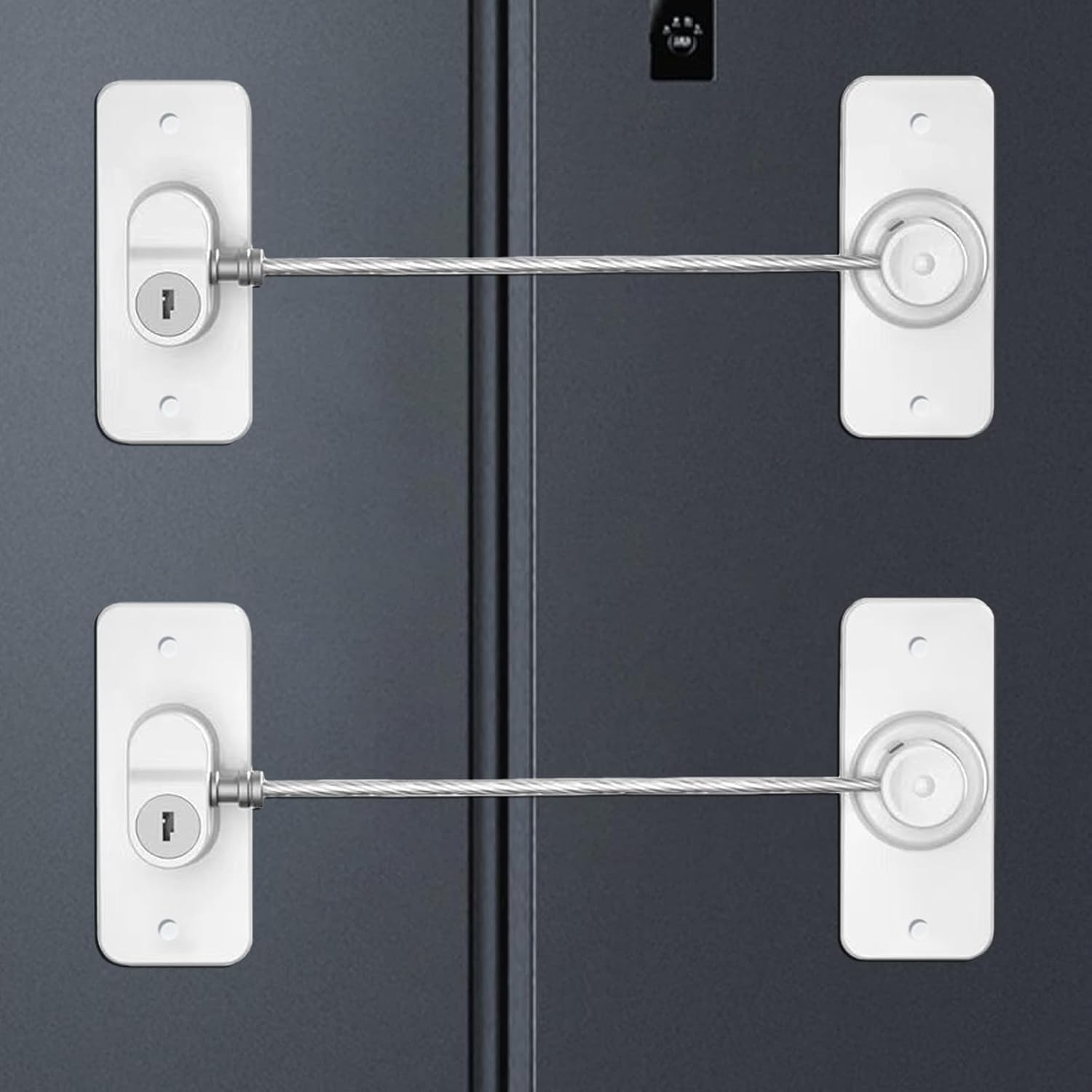 Amazon.com: KIZZHISI Fridge Lock (2 Pack),Refrigerator Lock with Keys ...