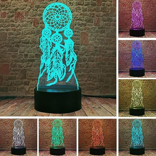 Fanrui Romantic Windbell Dream Catcher Lamp - 2024 LED Illusion Night ...