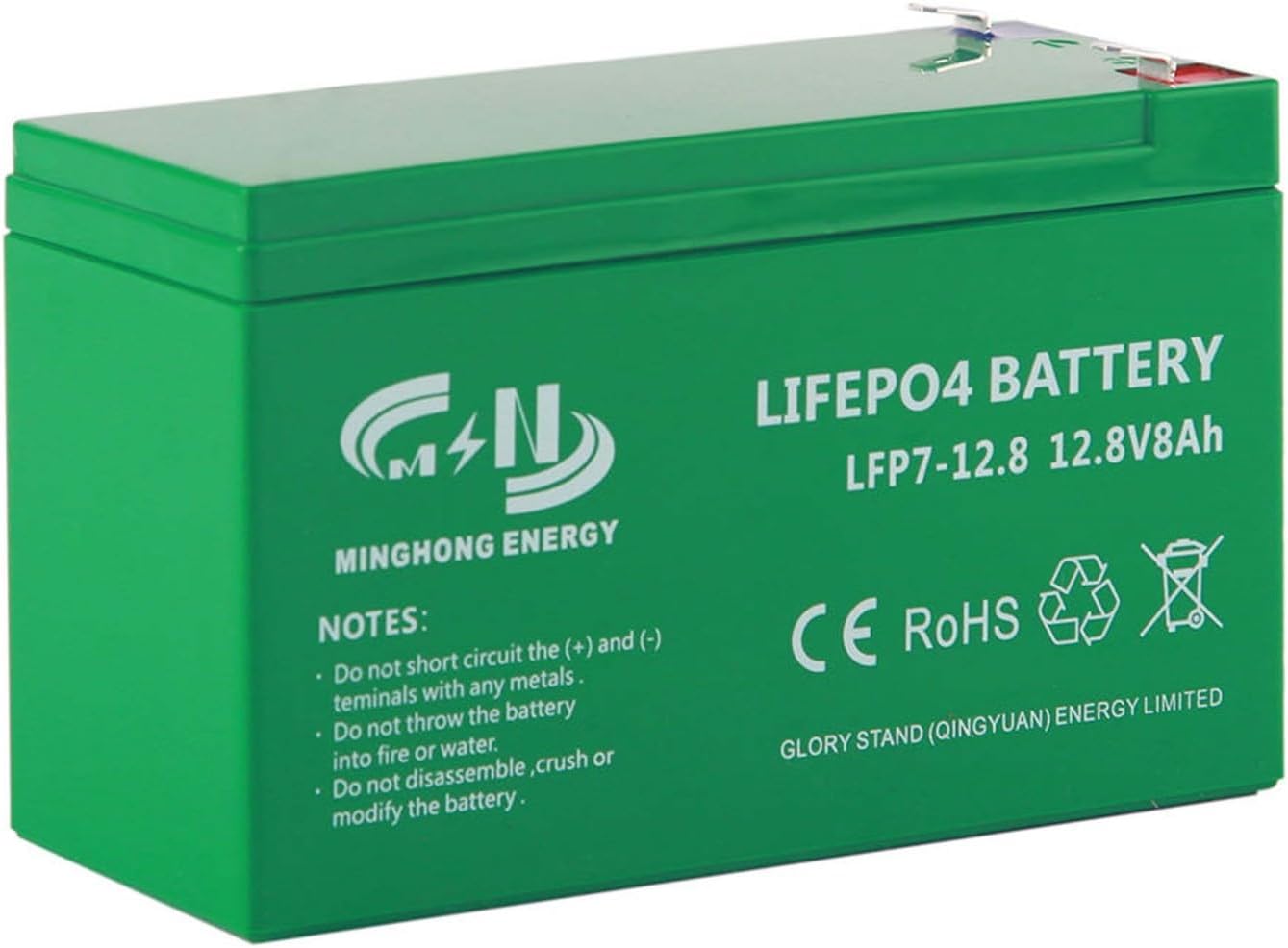Amazon.com: 12.8V 8Ah lithium Battery, 12 volt LiFePO4 Battery Deep ...