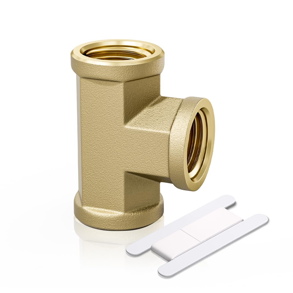 Snapklik.com : BWINTECH 2PCS Metals Brass Tee Fitting