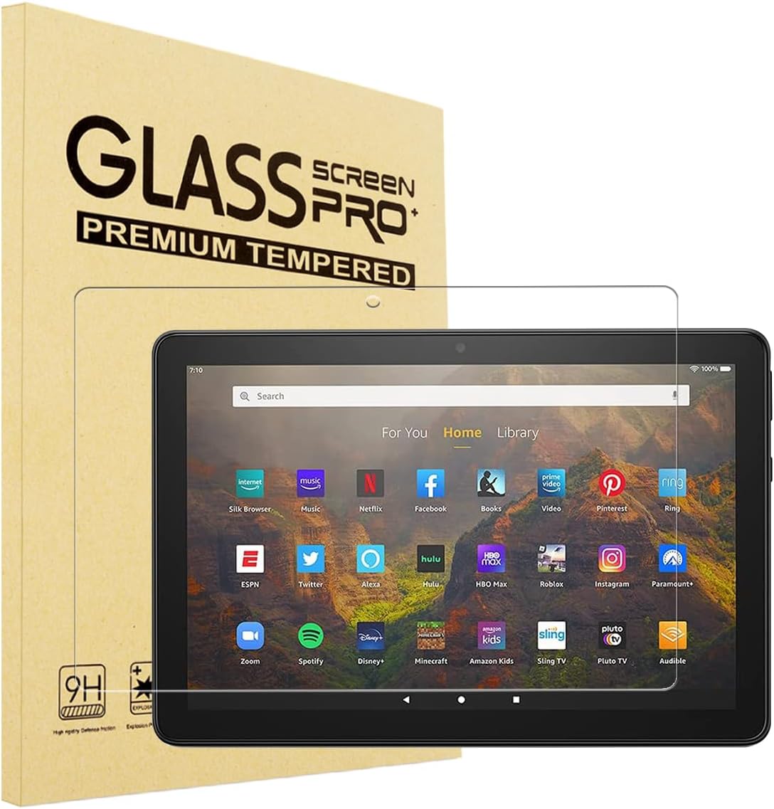 Amazon.com: i-Tensodo Tempered Glass Screen Protector for Fire HD 10 ...