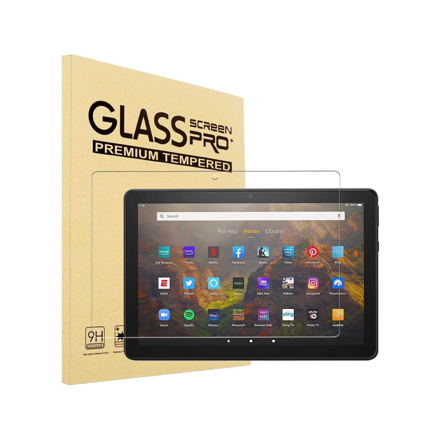 Amazon.com: i-Tensodo Tempered Glass Screen Protector for Fire HD 10 ...