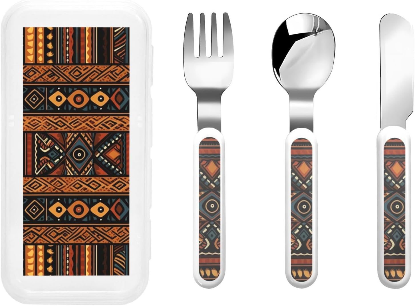 Amazon.com: 3-Piece Children Utensils Set Traditional african design ...
