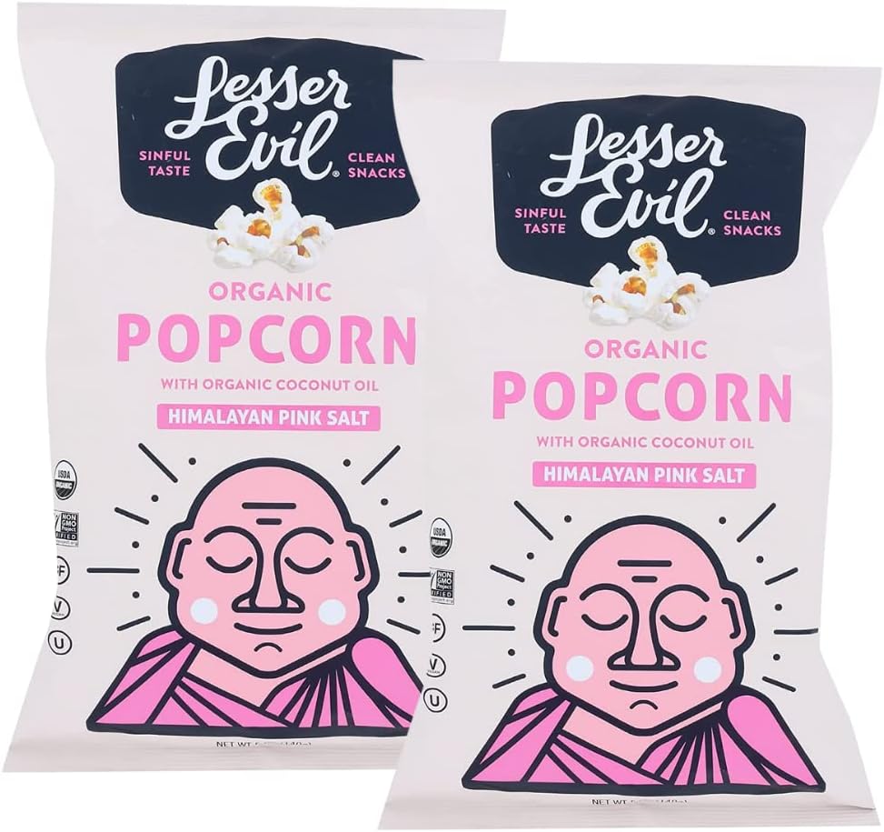 Amazon.com: Lesser Evil - Buddha Bowl Organic Popcorn Himalayan Pink ...