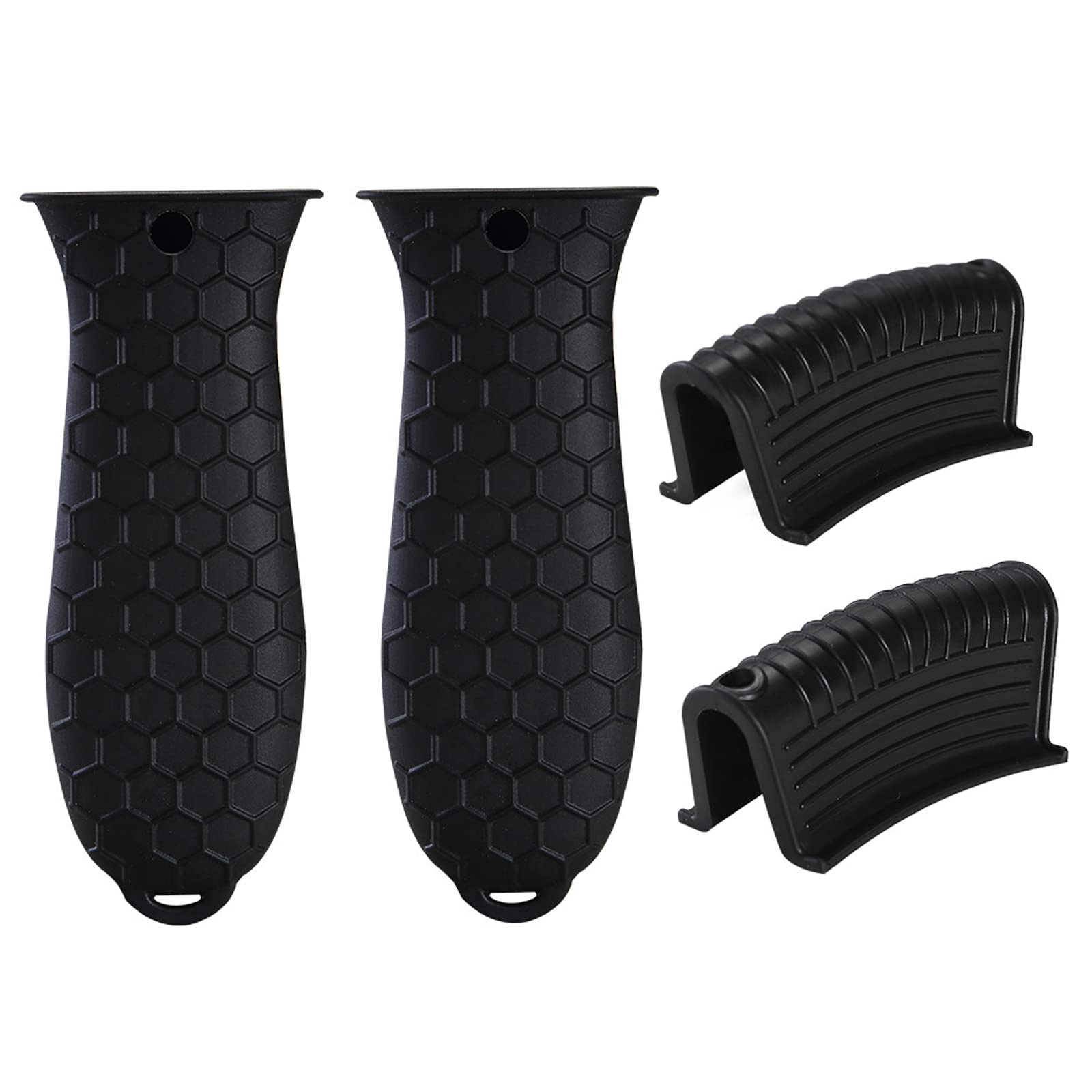 Amazon.com: 4 Pieces Silicone Hot Tool Holder Heat Resistant Potholder ...