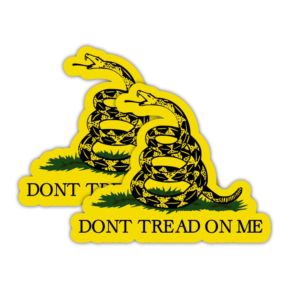 Amazon.com - Gadsden Flag Sticker - Don't Tread On Me Sticker - 5 ...