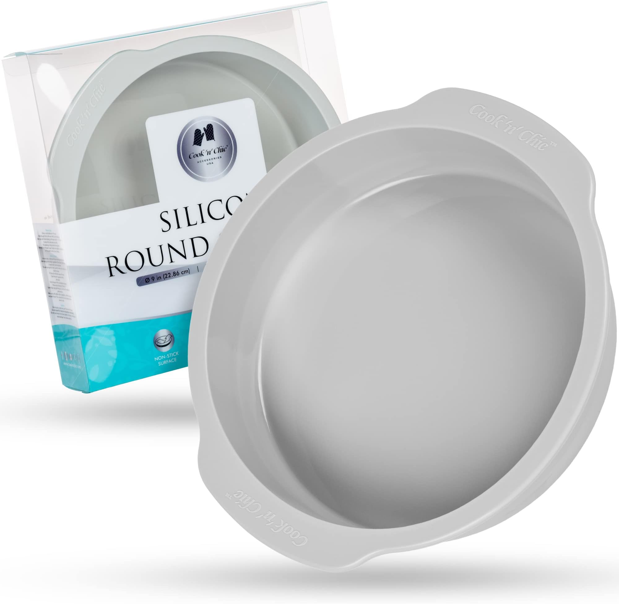 Amazon.com: KEYFIVE 9.5 Inch Cake Pan, Silicone Cake Pan 9.5 Inch Round ...