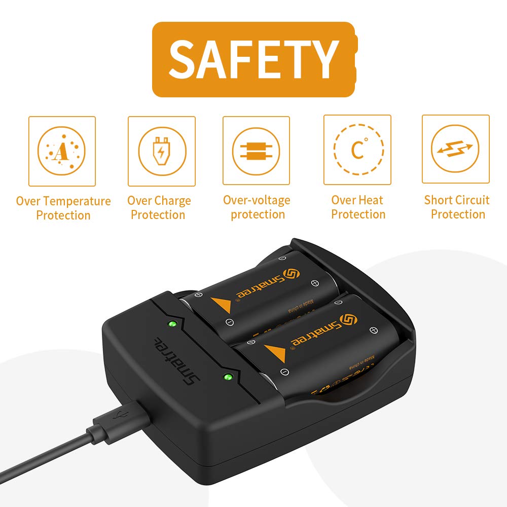 Snapklik.com : Smatree 2x2600mAh Rechargeable Battery Pack Compatible