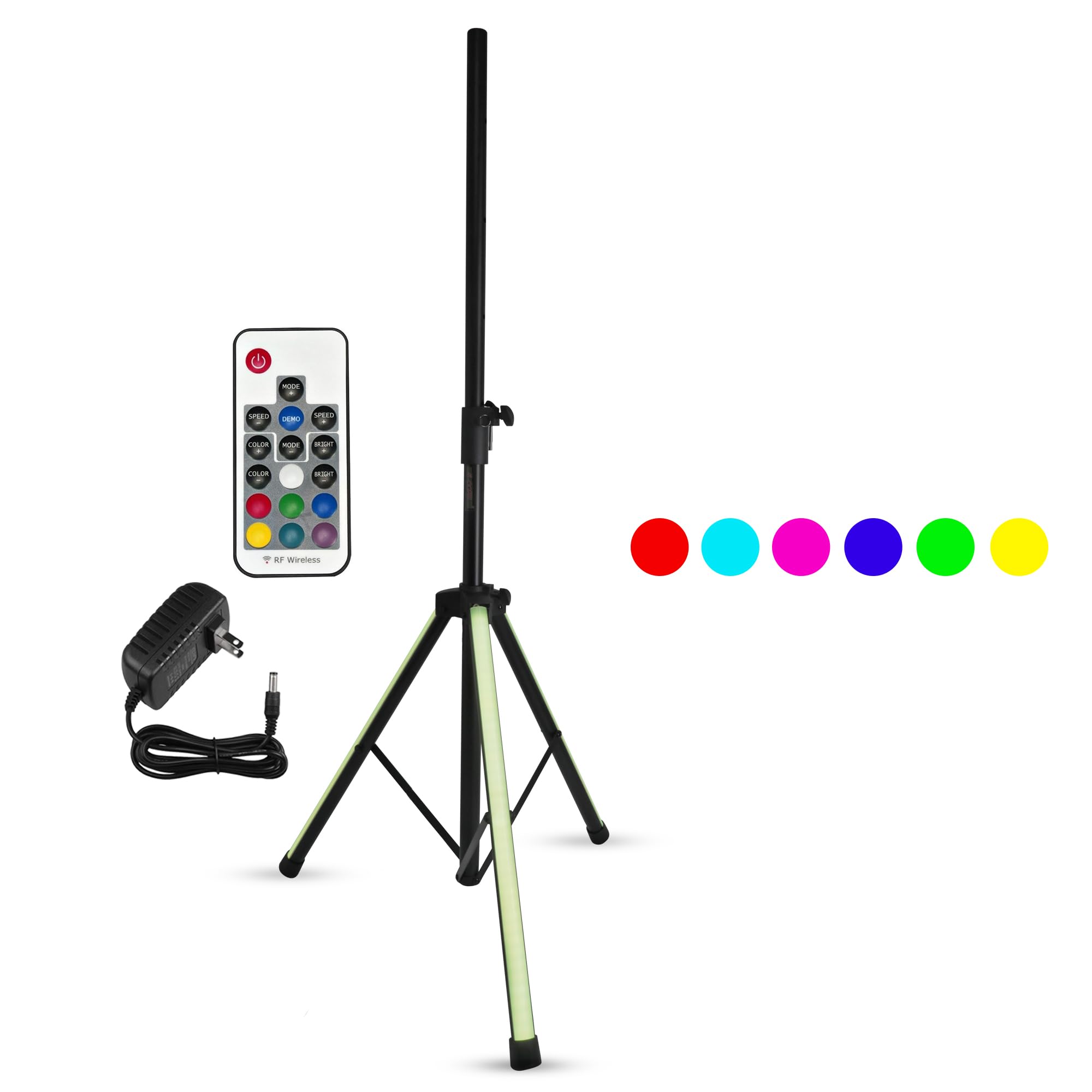 Amazon.com: 5 Core Speaker Stand w RGB Tripod Floor Heavy Duty ...