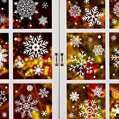 Amazon.com: 284 Pcs Christmas Window Clings Christmas Window Stickers ...