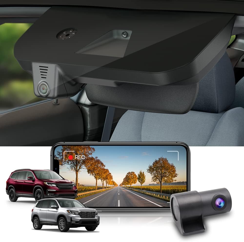 Amazon.com: Fitcamx Dual 2160P+1080P Dash Cam Adapts for Honda Pilot ...