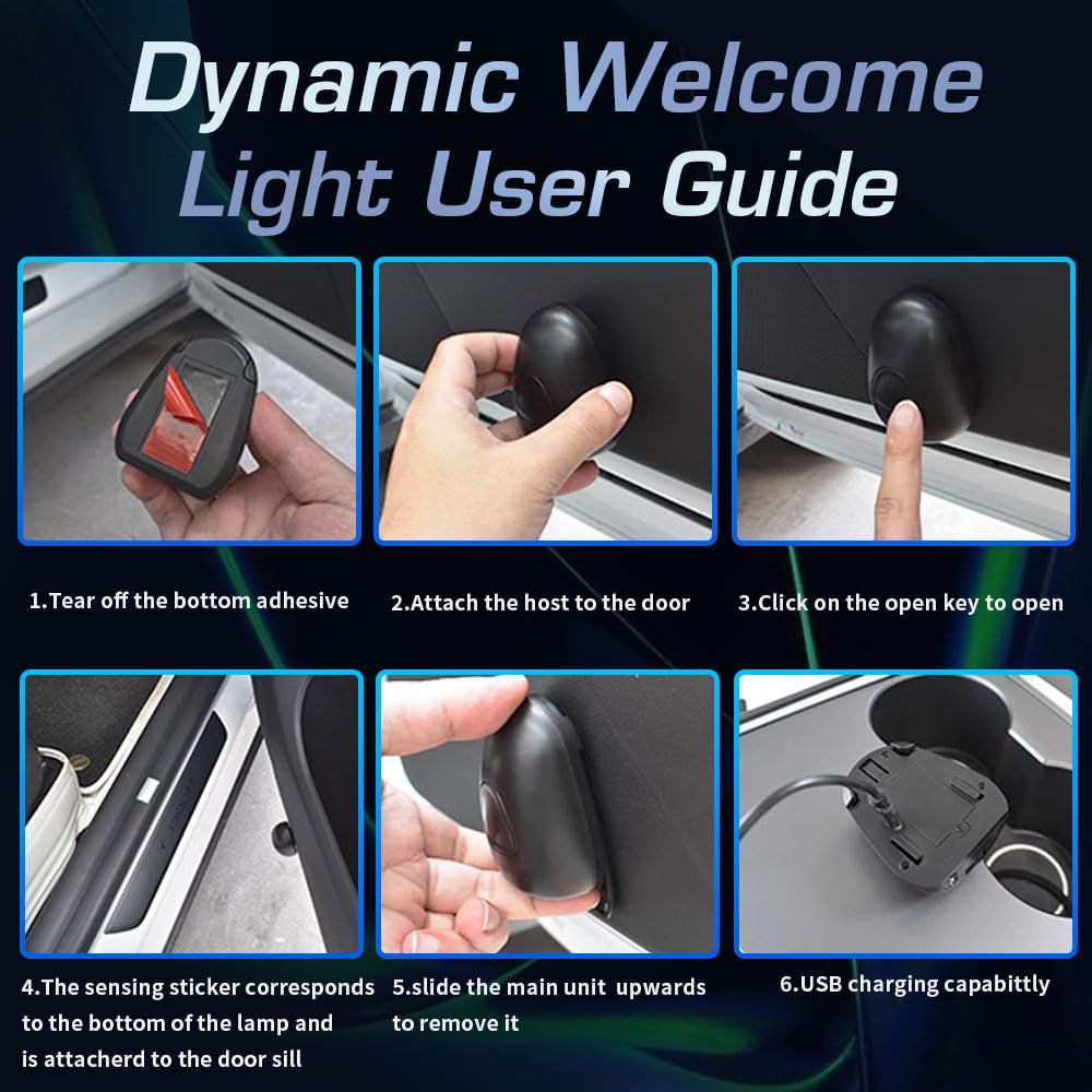 Snapklik.com : YSY 1set Multi-Mode Automotive Laser Dynamic Welcome ...