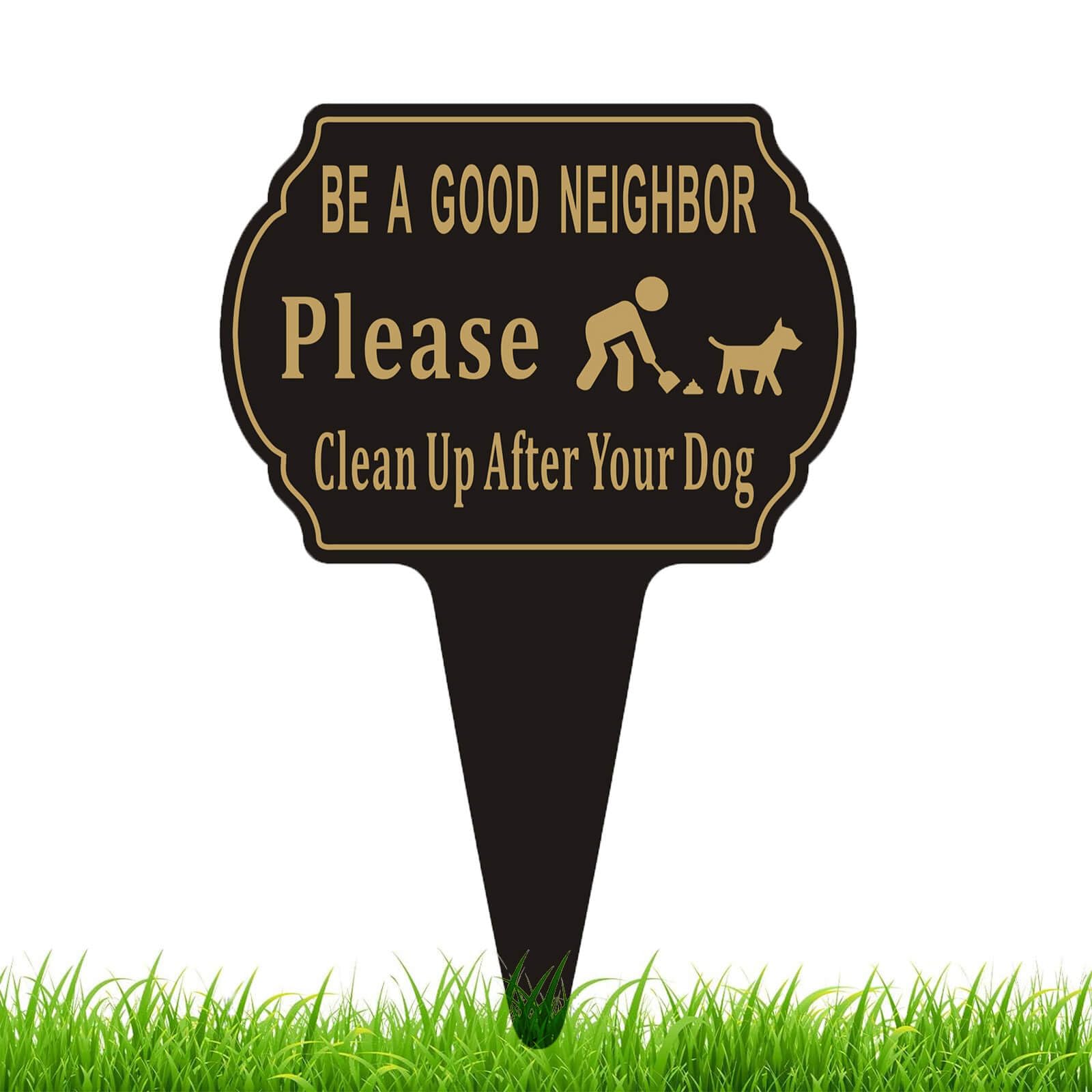 Amazon.com : Felexdo Clean Up after Your Dog Sign,13.6"x9.6" No Pooping ...