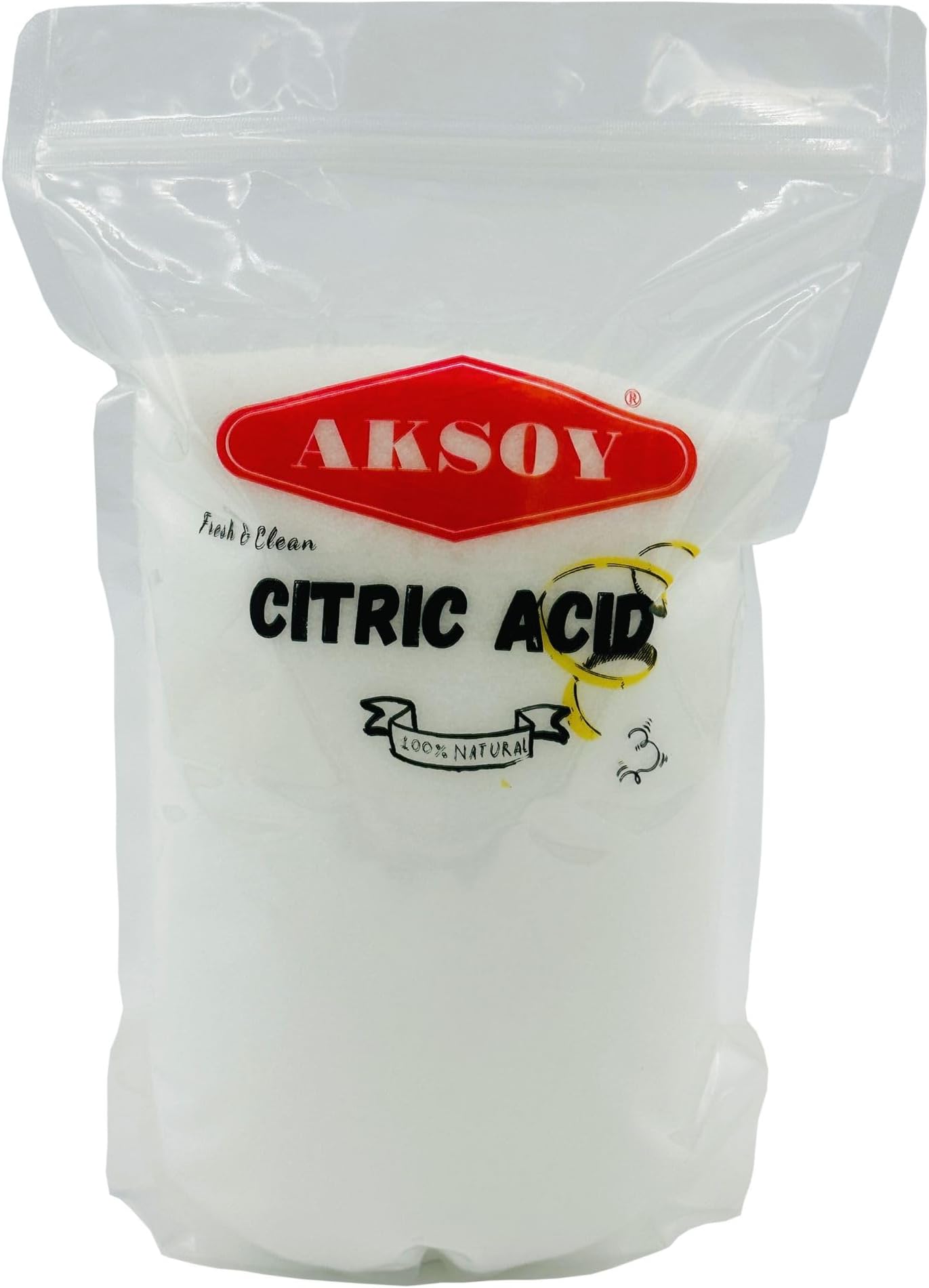 Citric Acid 2kg - 100% Pure Food Grade Fine Crystals : Amazon.co.uk ...