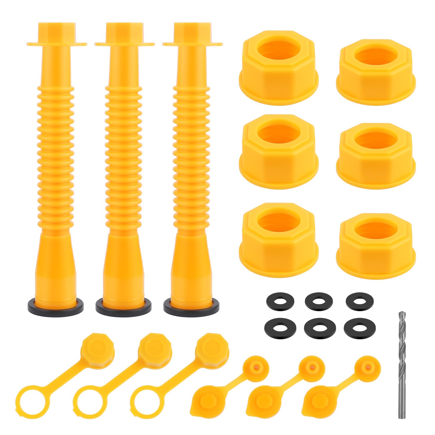 Amazon.com: Gas Can Spout Replacement,3-Kits Gas Can Vent Kit with Gas ...