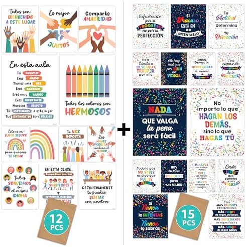 Amazon.com: Classroom Posters Bundle - 12 Spanish Diversity Posters ...