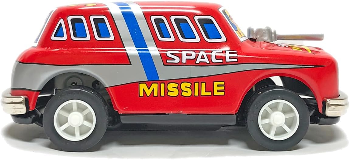 Amazon | 三幸製作所 Wind-up drive SPACE MISSAILE CAR Red スペースミサイルカー レッド ...