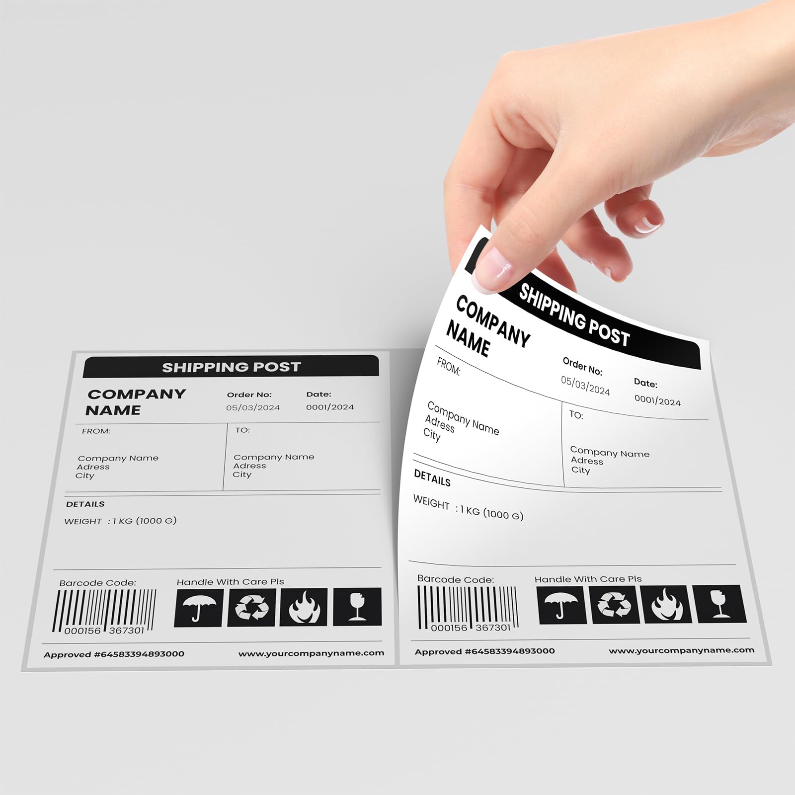 Snapklik.com : 150 Sheets 300 Labels Half Sheet Self Adhesive Shipping ...