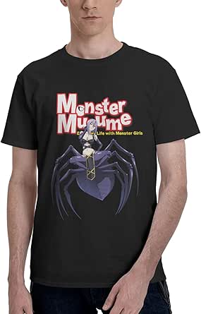 Anime Monster Musume Rachnera Men's T Shirt Summer Crew Neck Tee Cotton ...