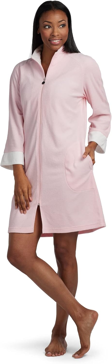 Amazon.com: Miss Elaine Robe - Women's Terry Knit Short Robe, Long ...